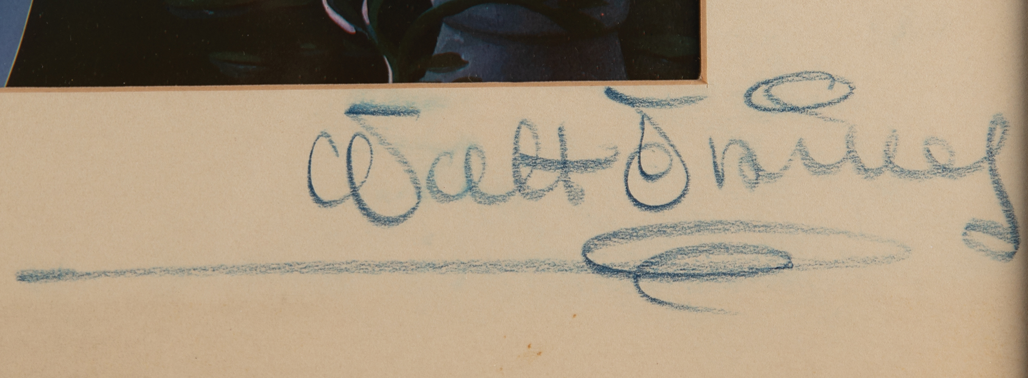 Walt Disney Signed 'Cinderella' Presentation Mat | RR Auction