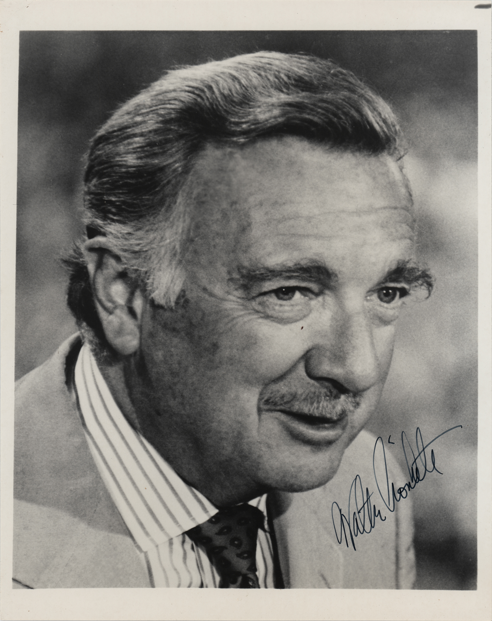 Walter Cronkite Signed Photograph | RR Auction