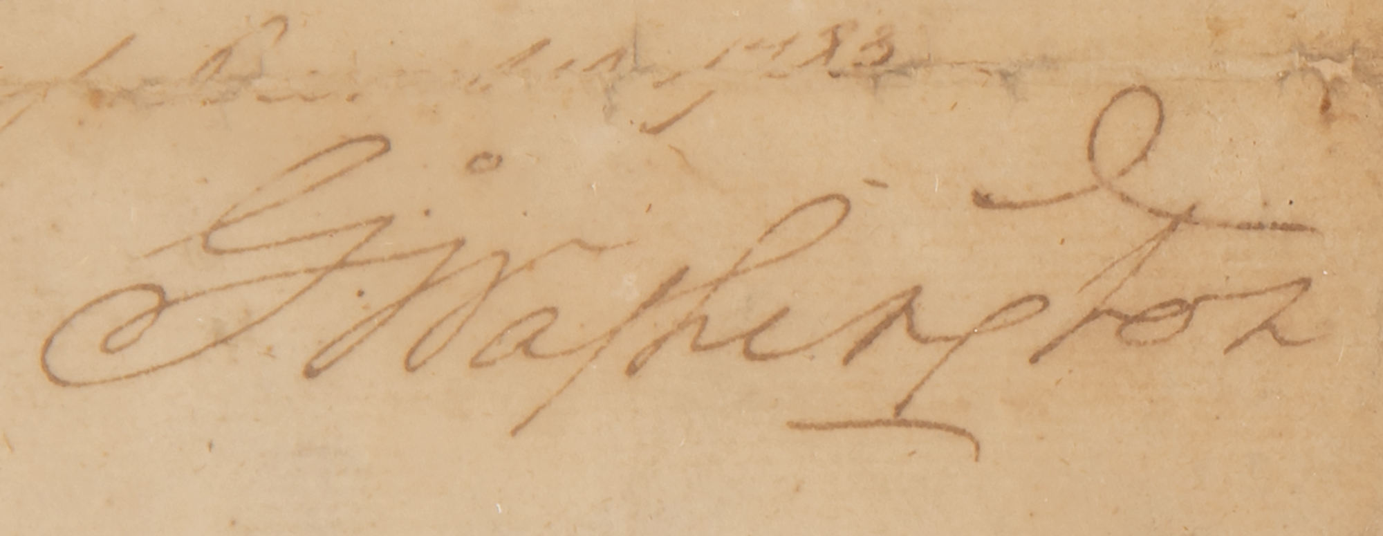 George Washington Document Signed as Commander in Chief of the