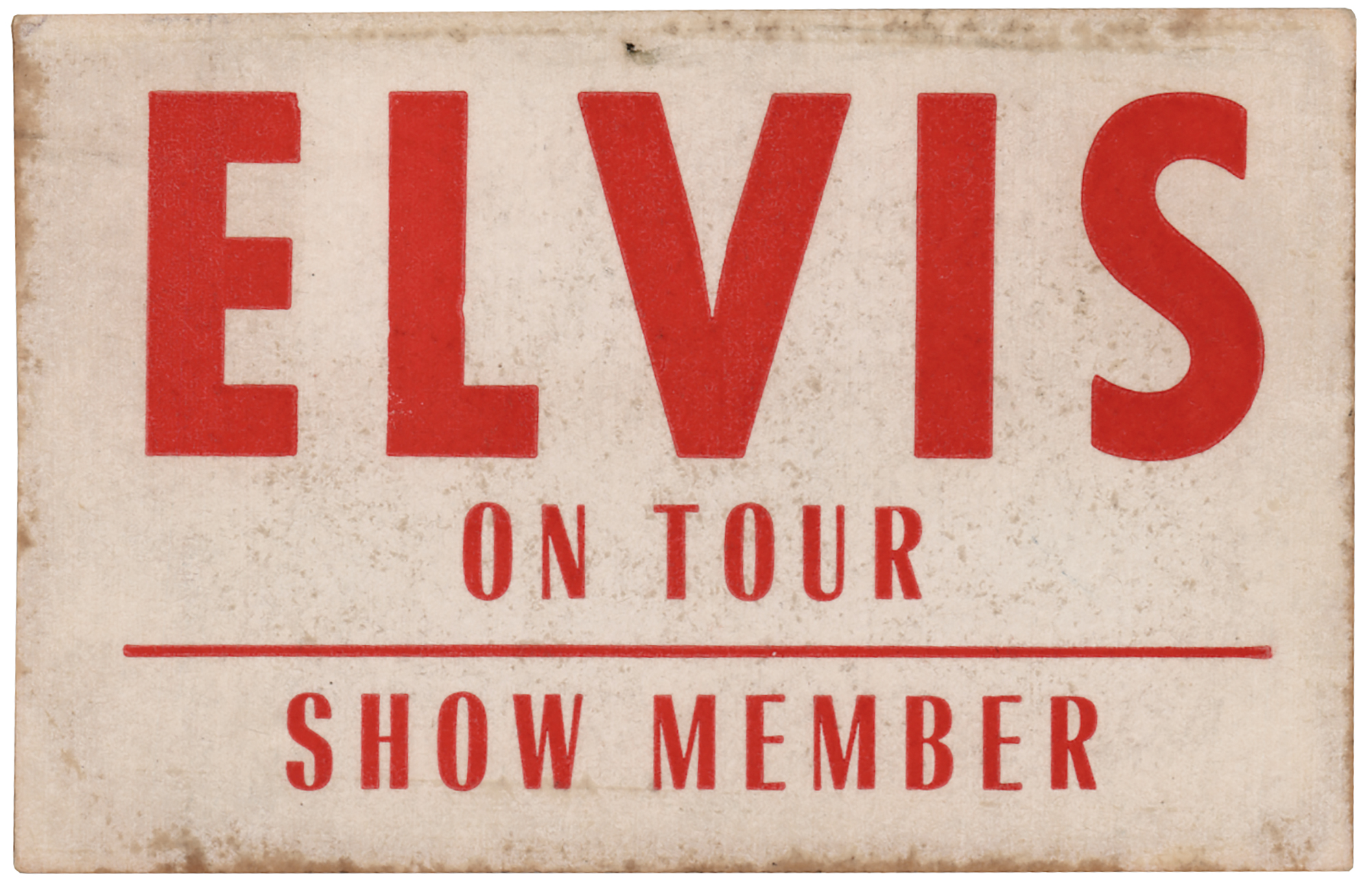 Elvis Presley 'Show Member' Backstage Pass (c. 1973) | RR Auction