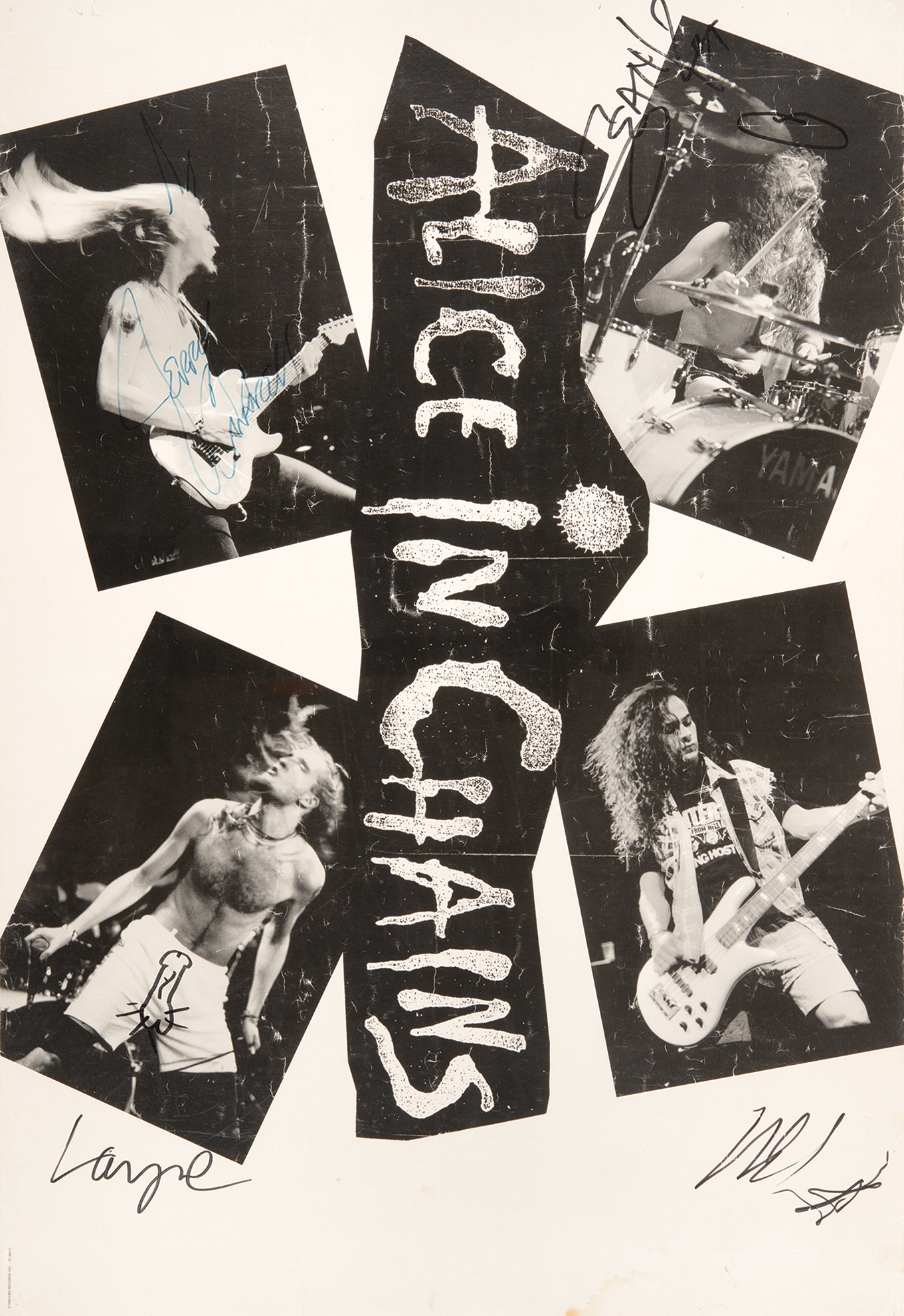 Alice in Chains Signed Poster | RR Auction