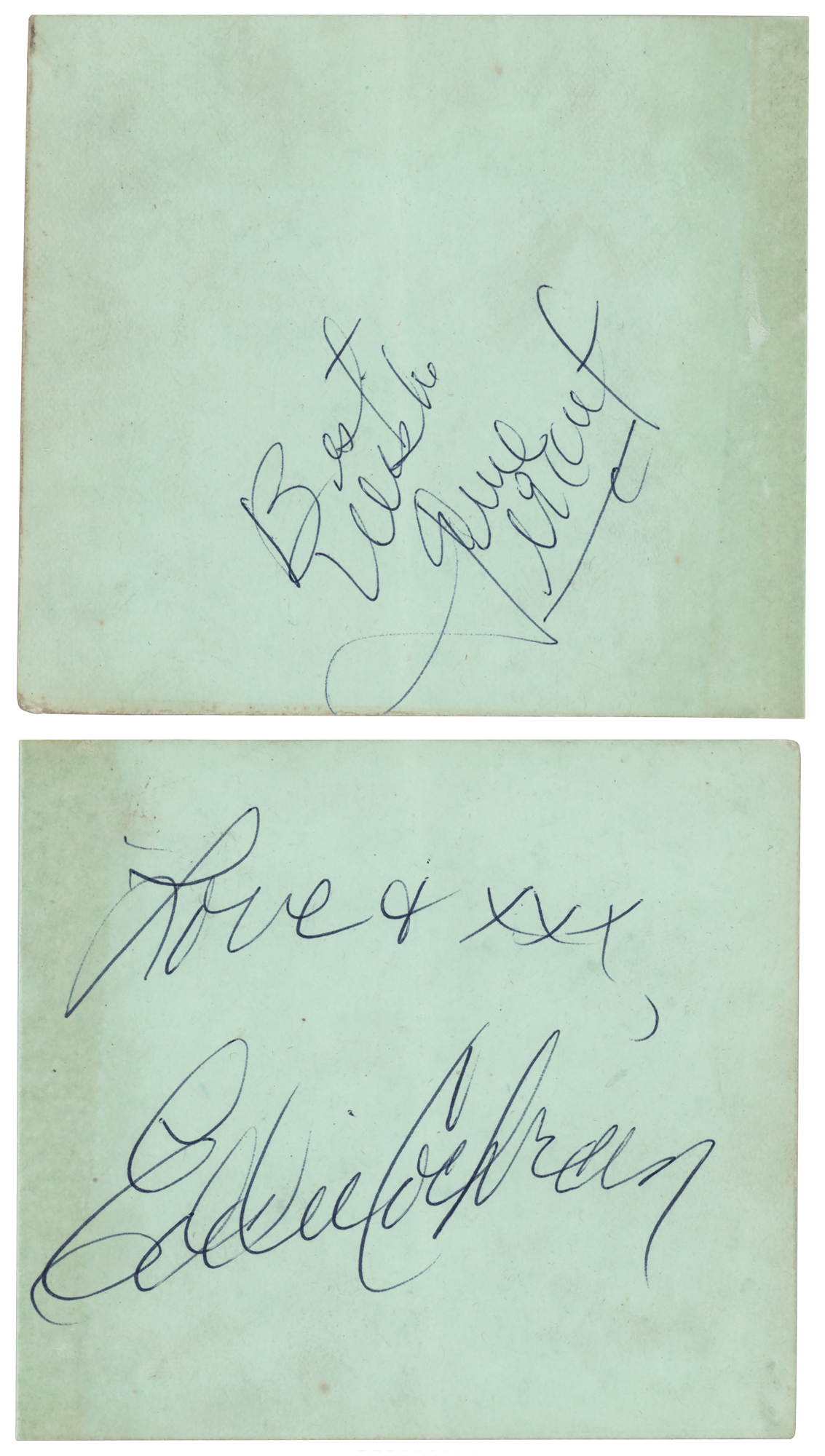 Gene Vincent and Eddie Cochran Signatures | RR Auction