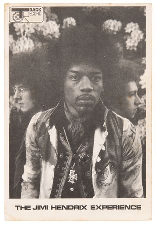 Jimi Hendrix Signed Track Records Promotional Card - "Love
