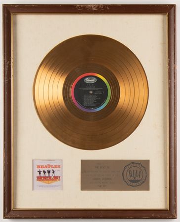 Beatles RIAA Gold Record Sales Award for 'Help!' | RR Auction