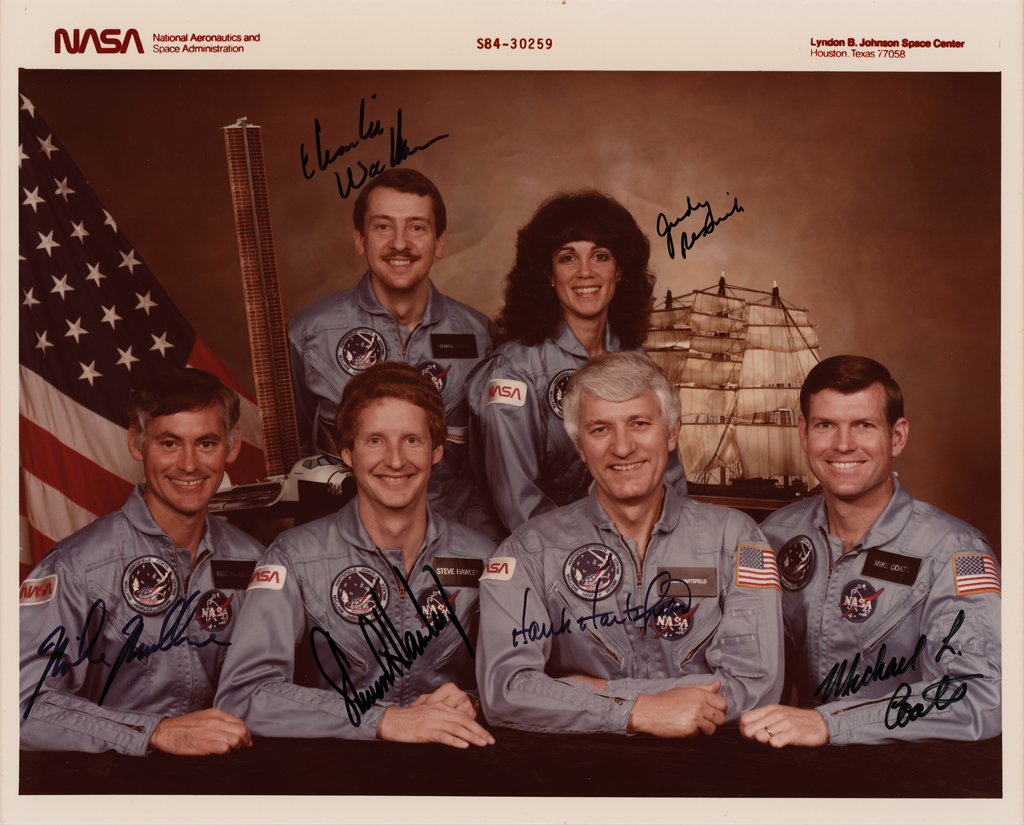 STS-41D Signed Photograph | RR Auction
