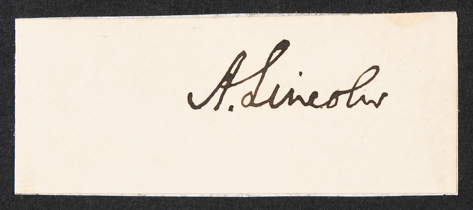 Abraham Lincoln Signature | RR Auction