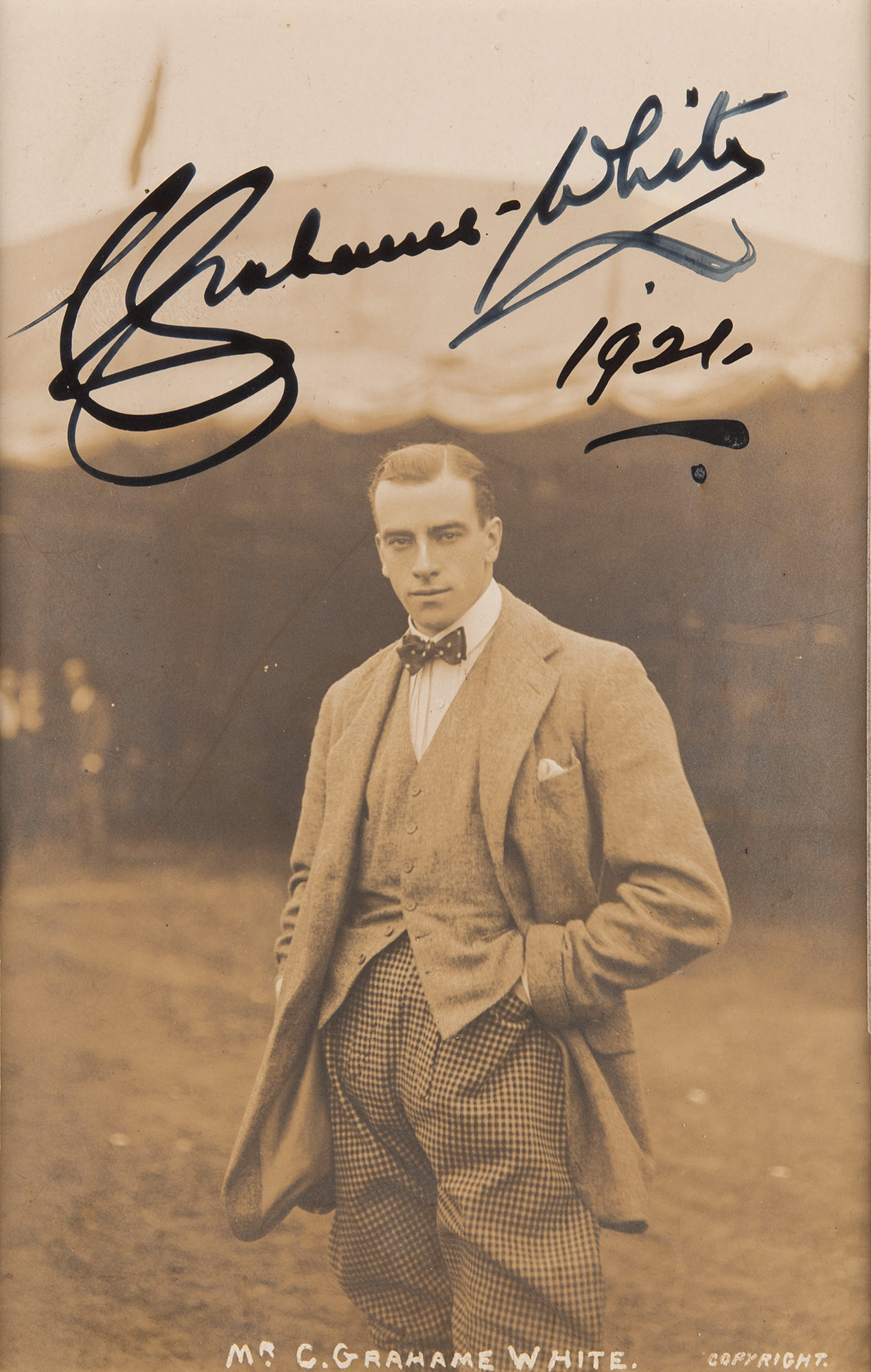 Claude Grahame-White Signed Photograph | RR Auction