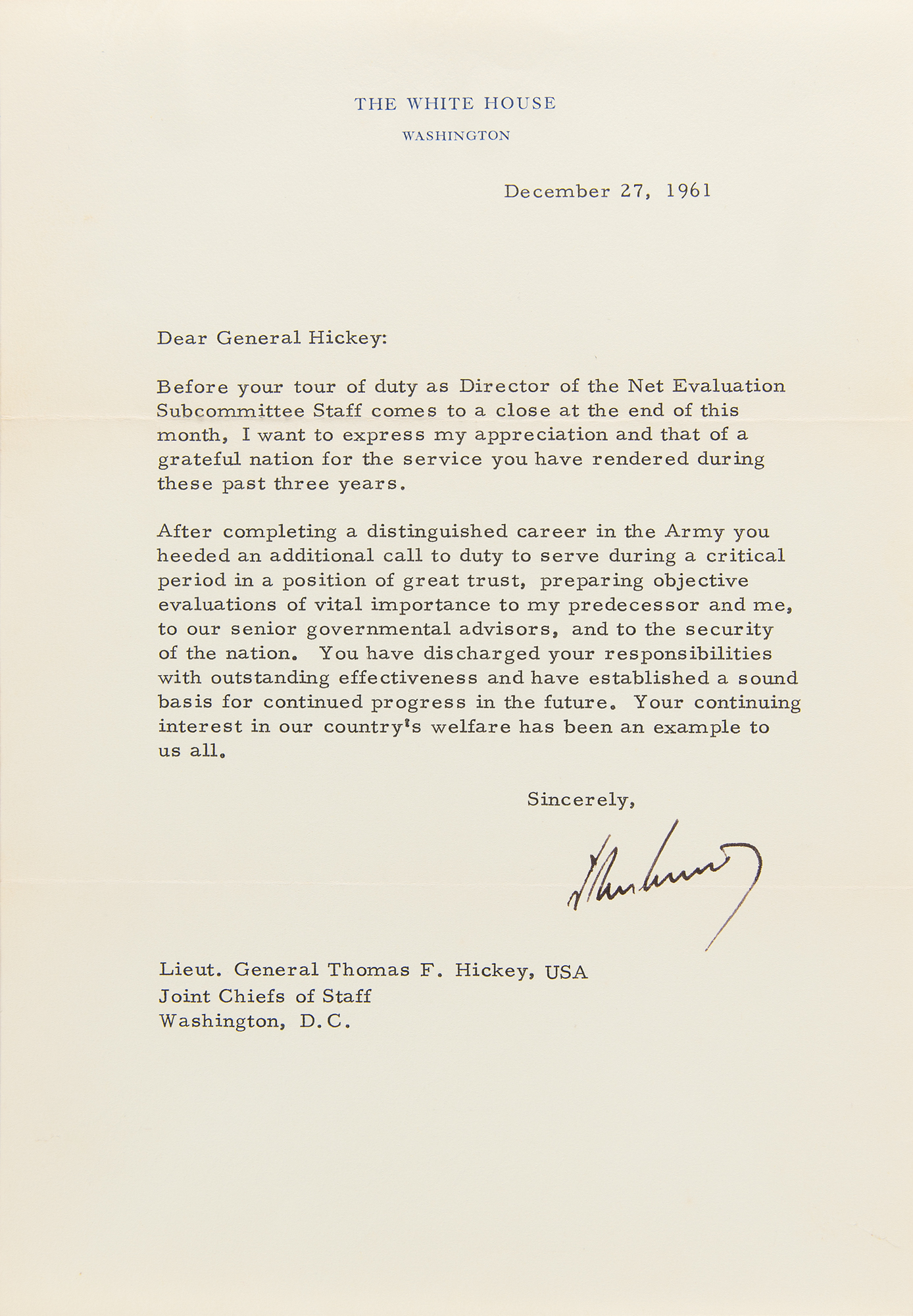 Lt. Gen. Thomas Hickey's 20th Century War Archive: WWI, WWII, and