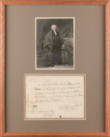 Oliver Ellsworth Revolutionary War-Dated Autograph Document Signed