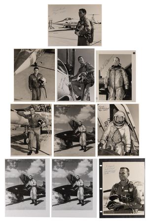 NASA Test Pilots (10) Signed Photographs | RR Auction