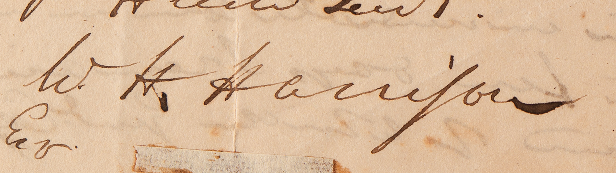 William Henry Harrison Autograph Letter Signed on the Recapture of