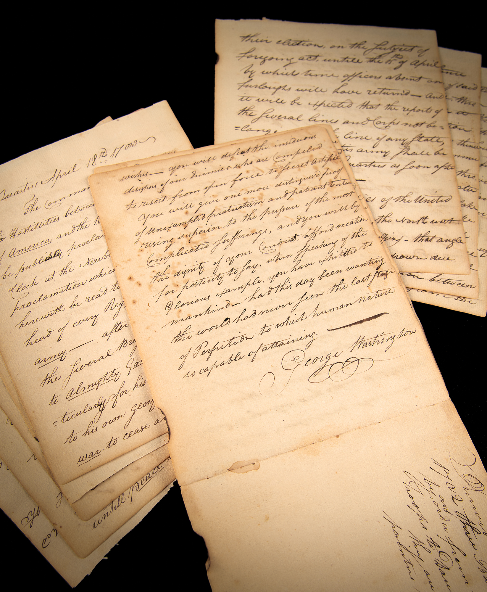 [George Washington] Extracts from Washington's Newburgh Headquarters