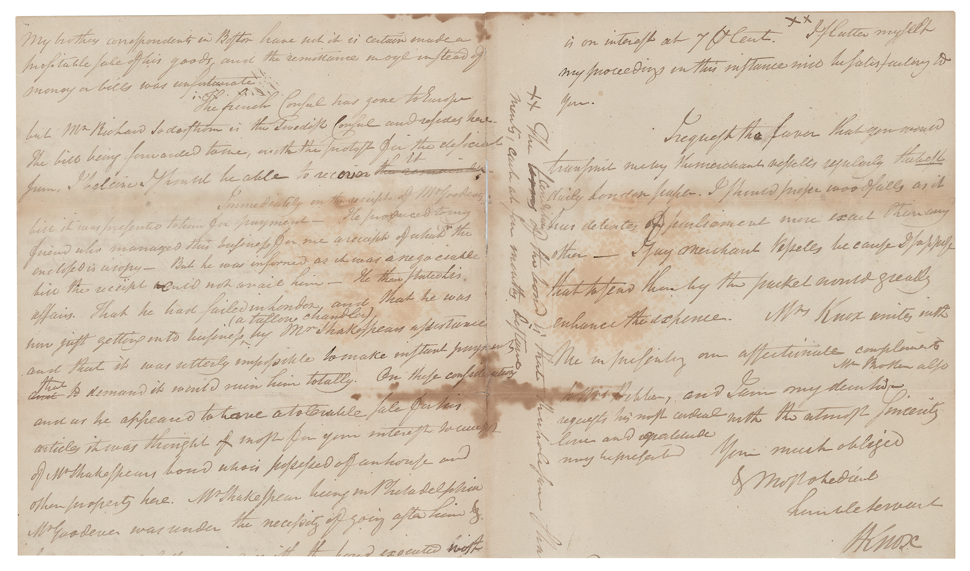 Henry Knox Autograph Letter Signed | RR Auction