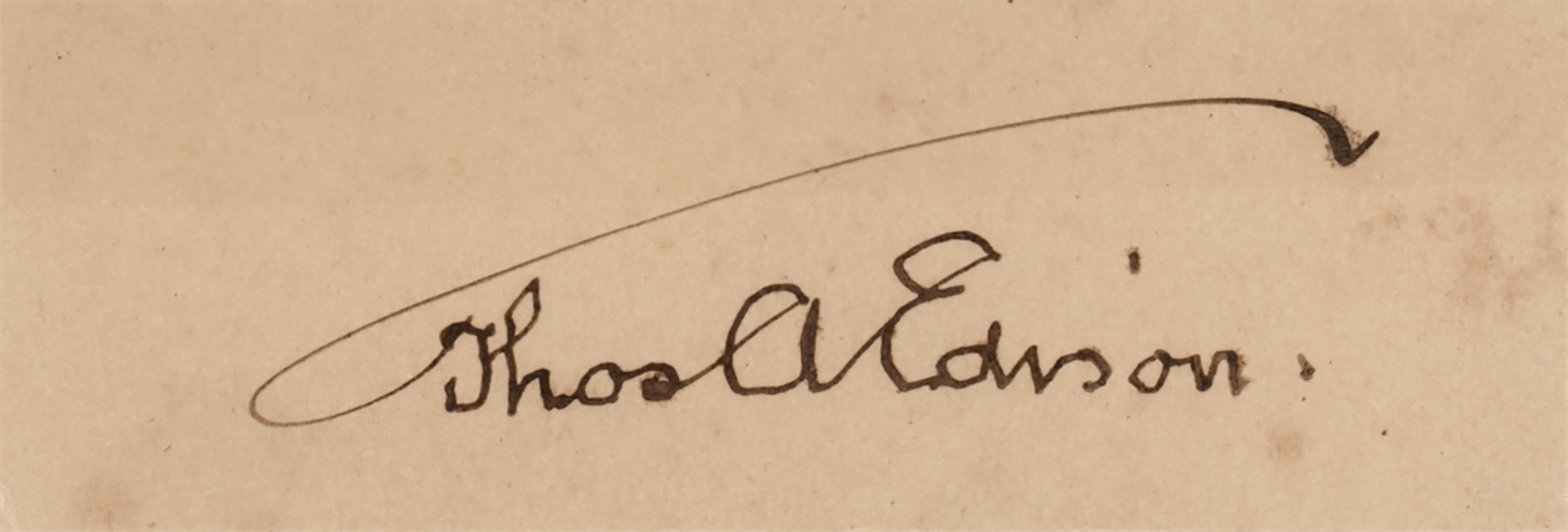 Thomas Edison Signature | RR Auction
