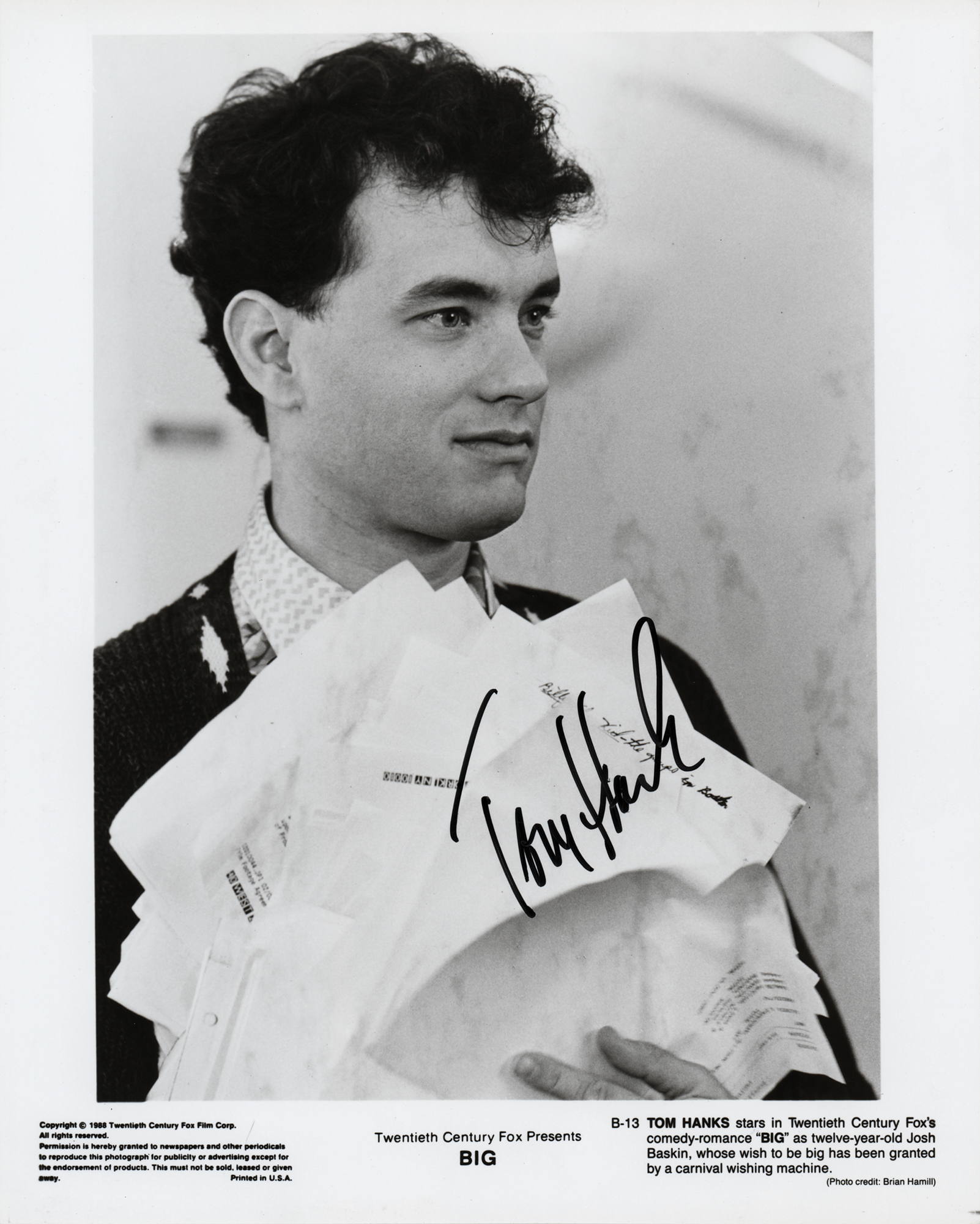 Tom Hanks Signed Photograph | RR Auction