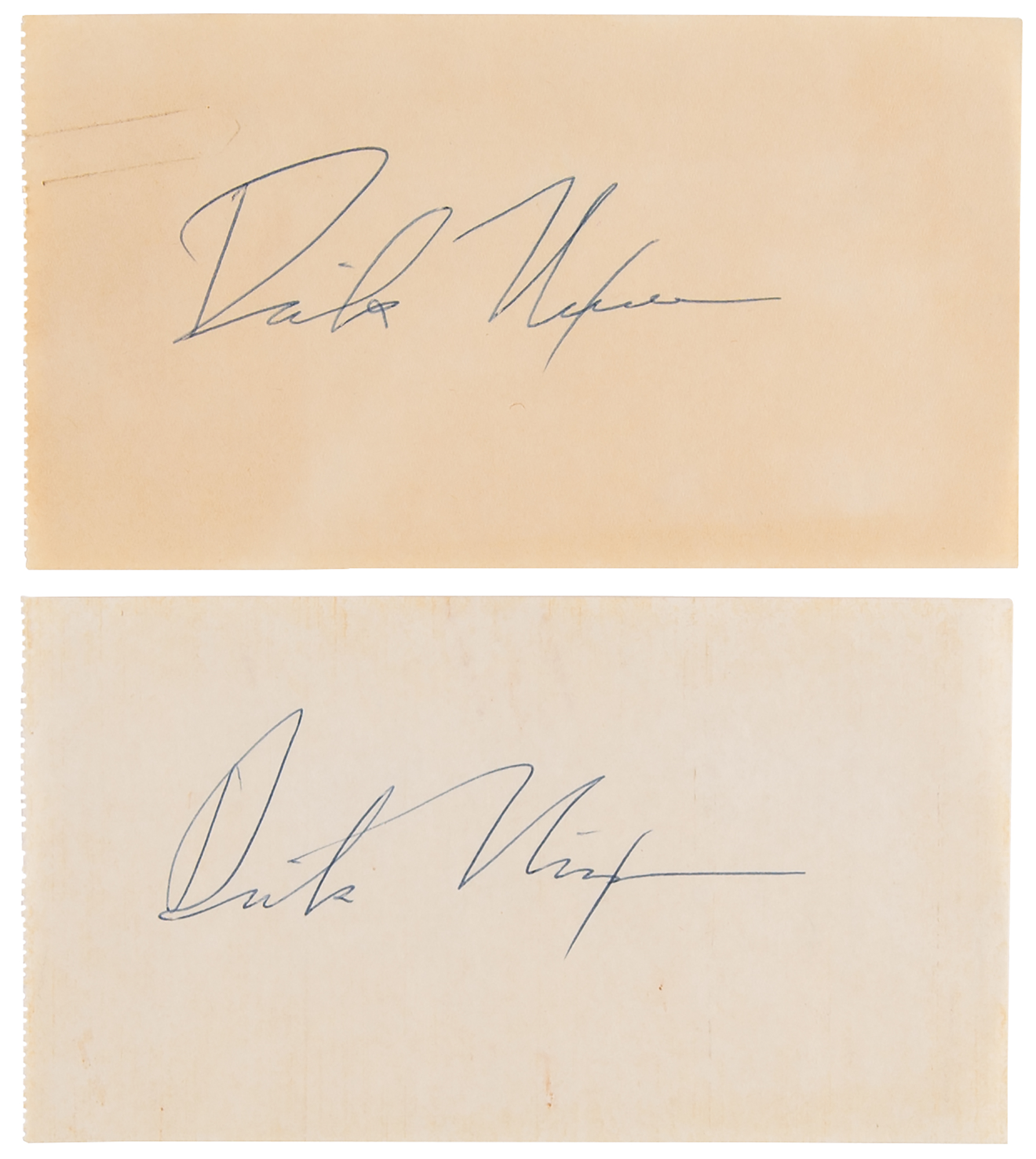 Richard Nixon (4) Items - Two Signatures, Parker 'Bill Signer' Pen,