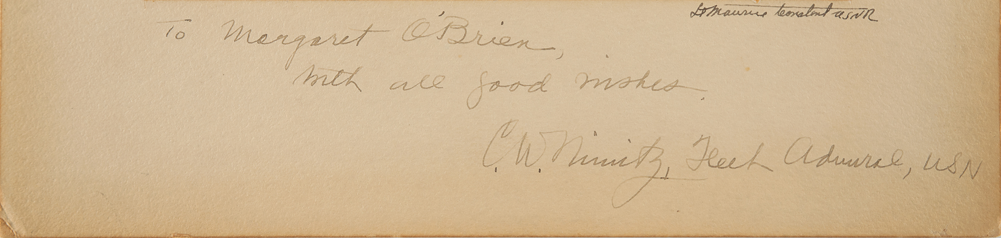 Chester Nimitz Oversized Signed Photograph | RR Auction