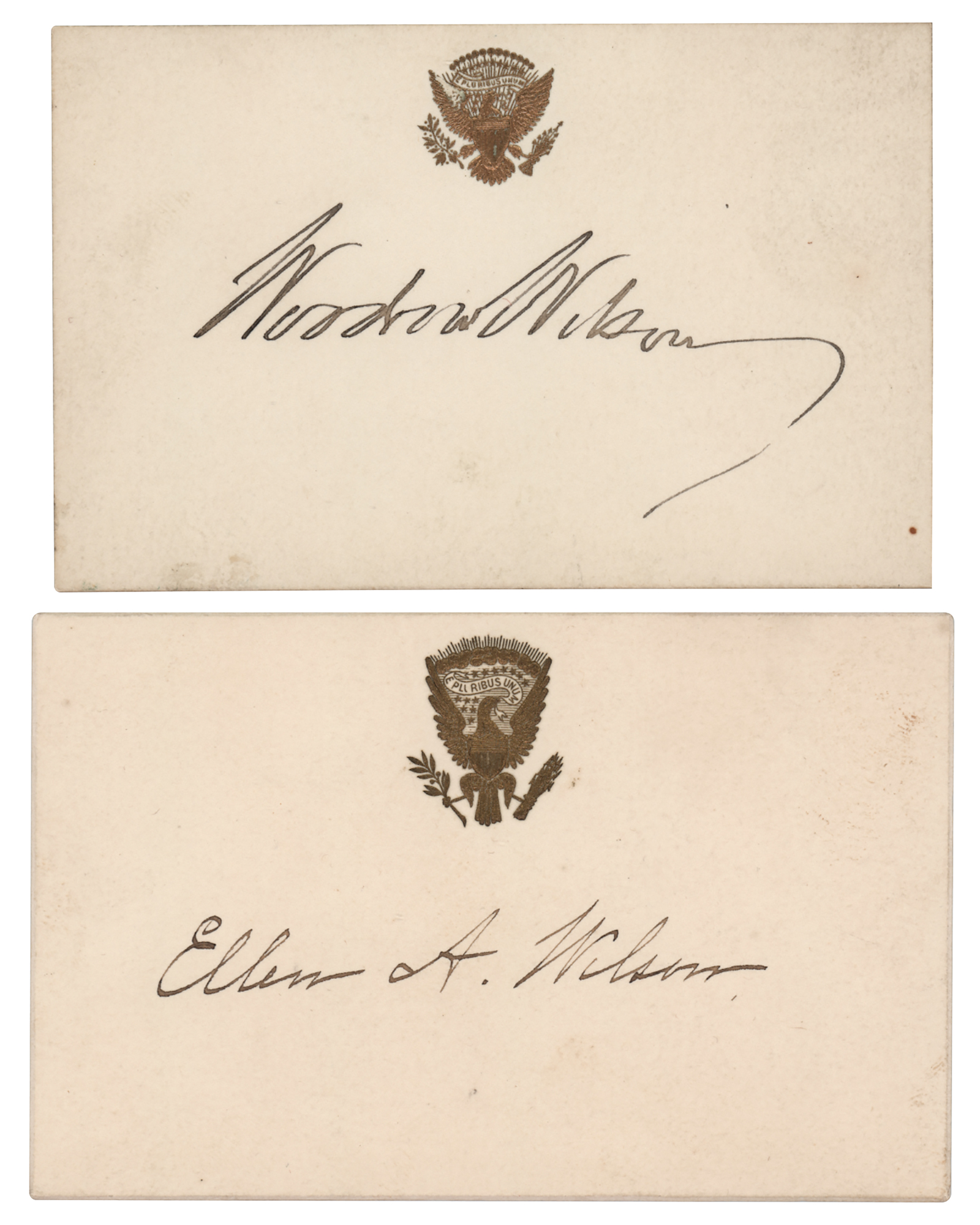 Woodrow and Ellen Wilson Signatures | RR Auction