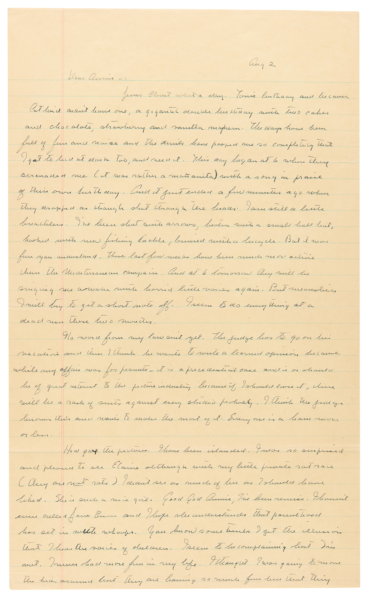 John Steinbeck Archive of (9) Autograph Letters Signed to Actress Ann