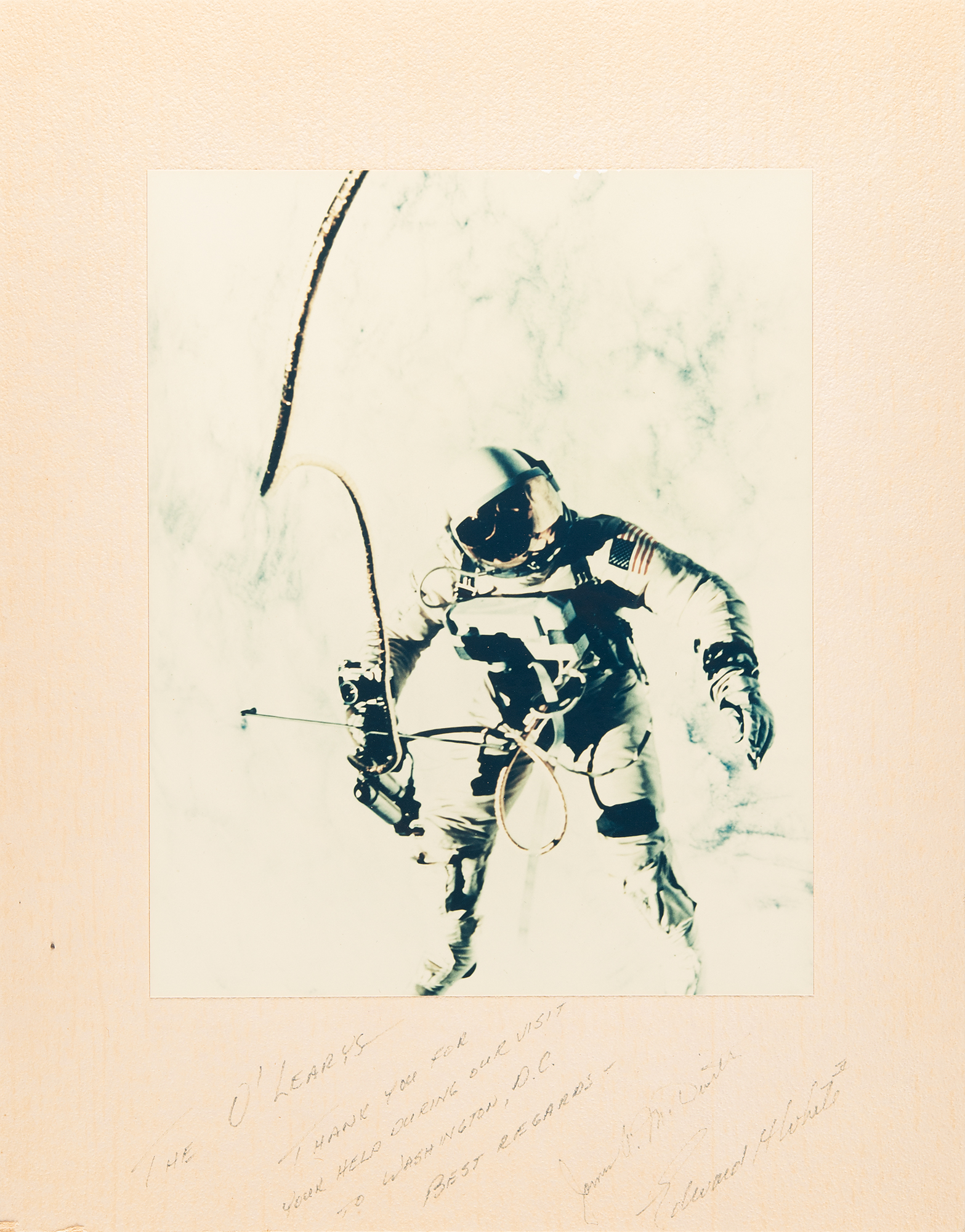 Gemini 4: Ed White II and Jim McDivitt Signed 'Space Walk' Photograph