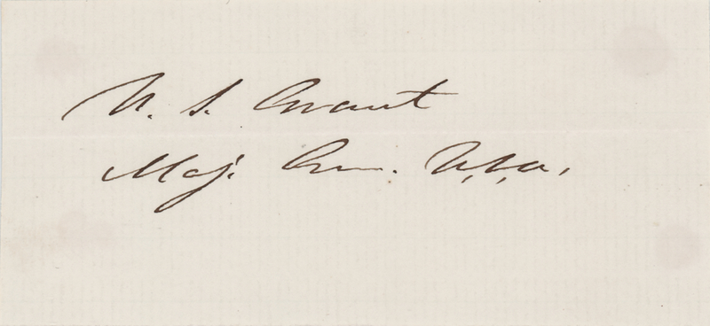 U. S. Grant Signature | RR Auction