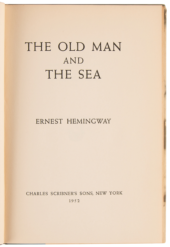 Ernest Hemingway: The Old Man and the Sea (First Edition) | RR Auction