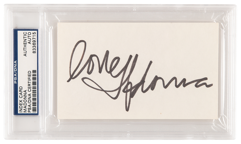 Madonna Signature | RR Auction