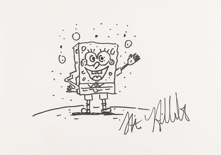 Stephen Hillenburg Original Sketch of SpongeBob SquarePants | RR