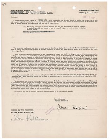 James Baldwin Document Signed | RR Auction
