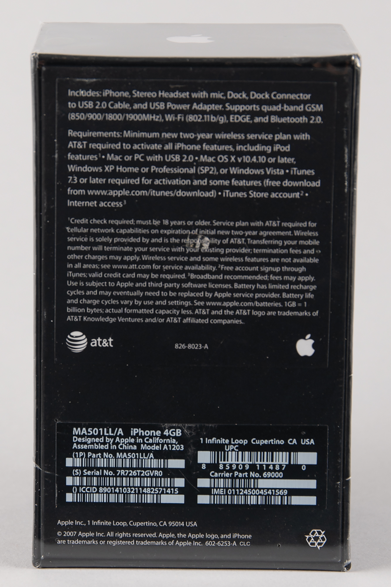 Apple iPhone - Rare 4GB Model (First Generation, Sealed) | RR Auction