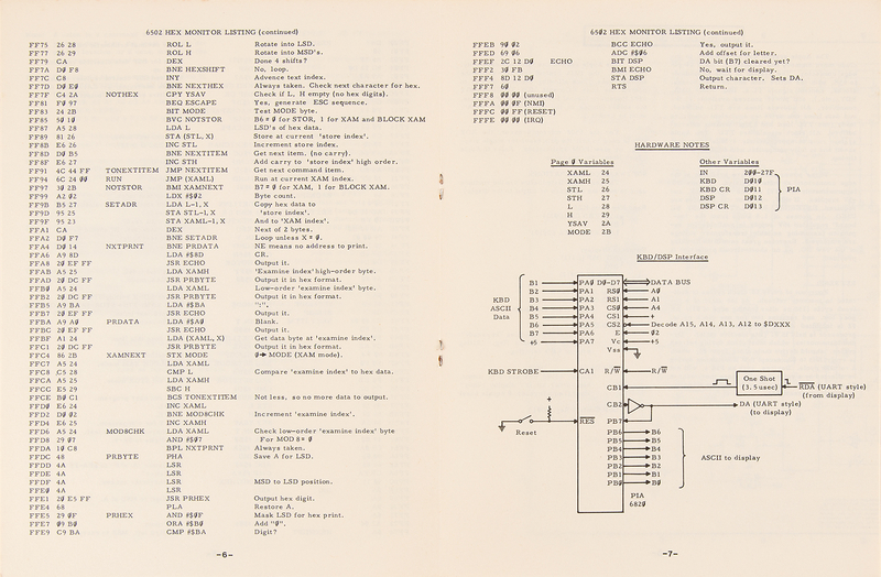 Apple-1 Computer Operation Manual (German Authorized Reproduction, ca.