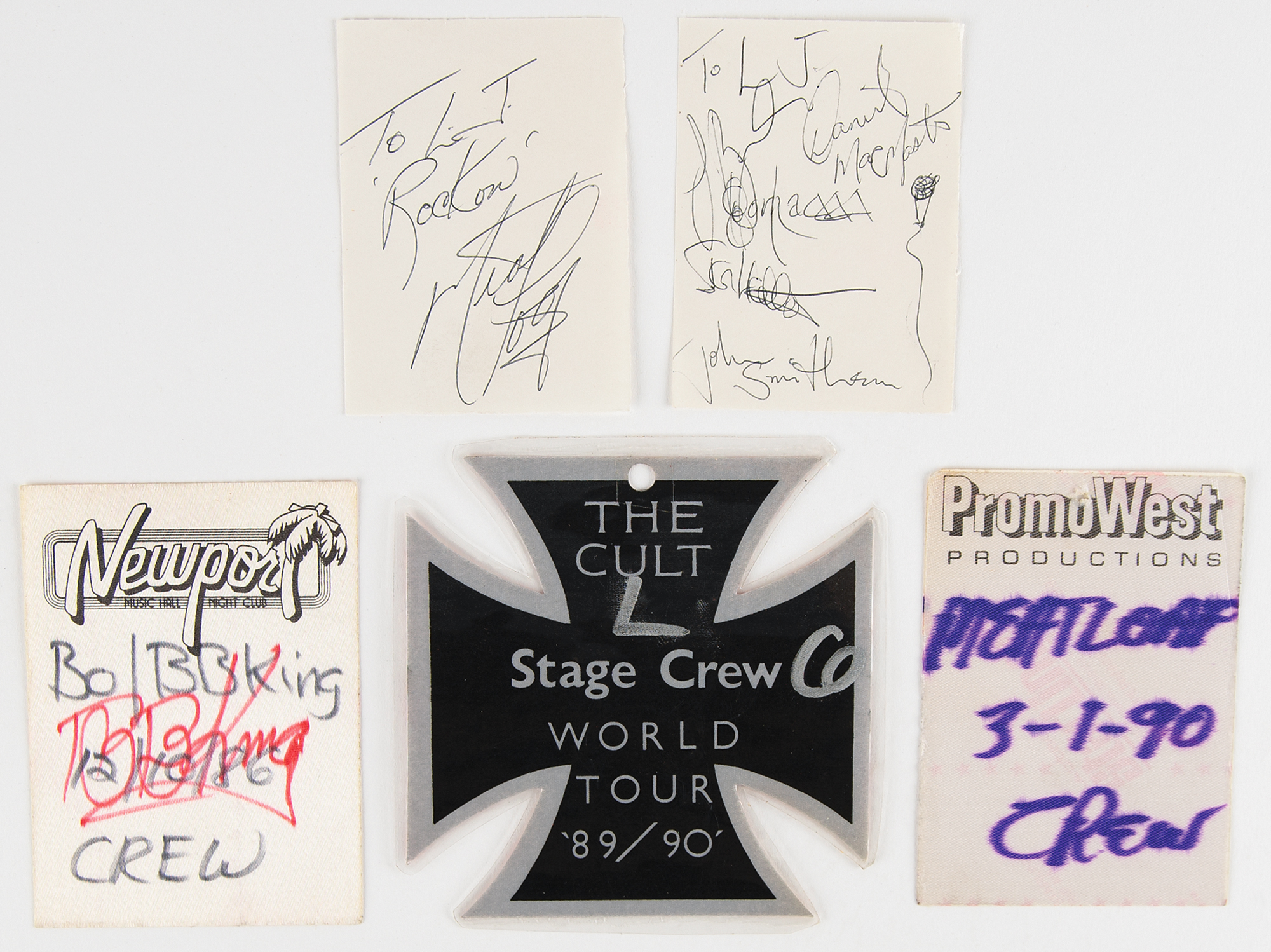 Meatloaf, Bonham, and B. B. King Signatures | RR Auction