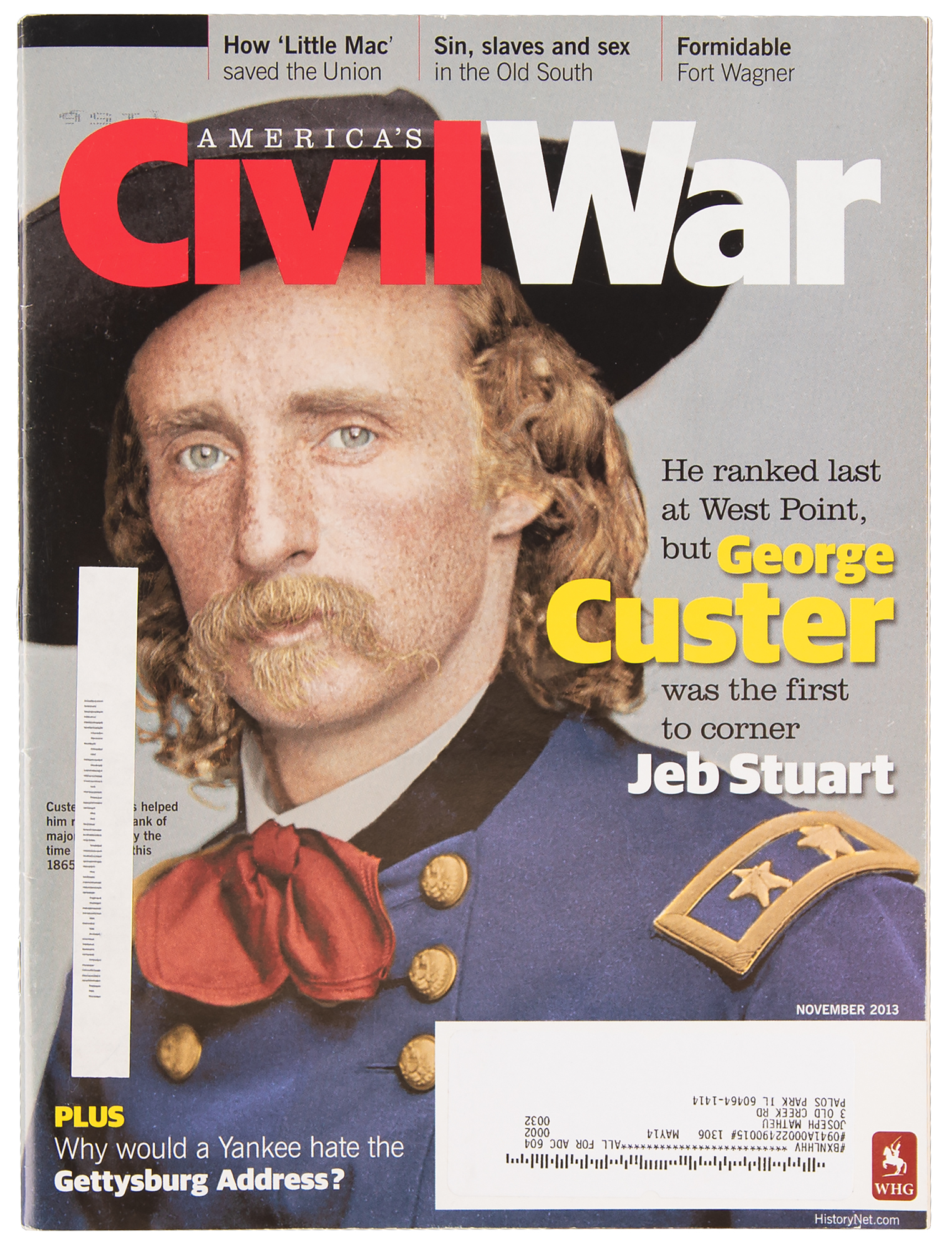 George A. Custer: Nine Custer Military Uniform Buttons, with One from