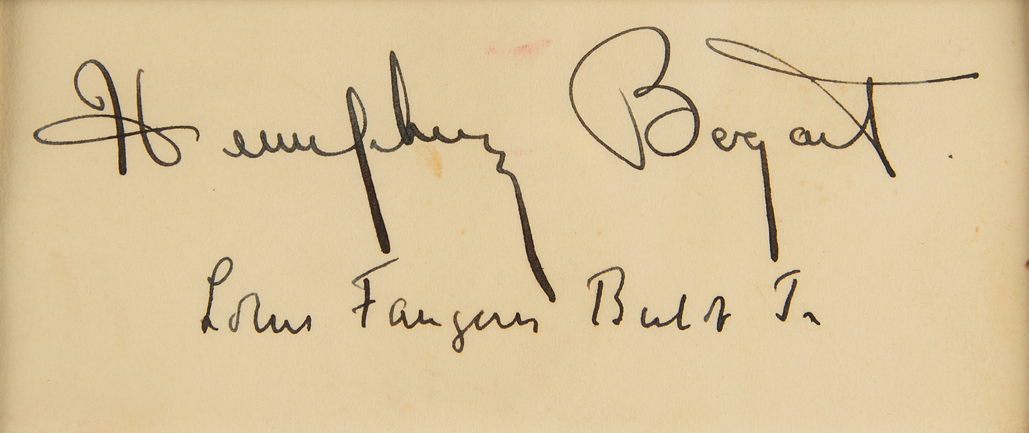 Humphrey Bogart Signature | RR Auction
