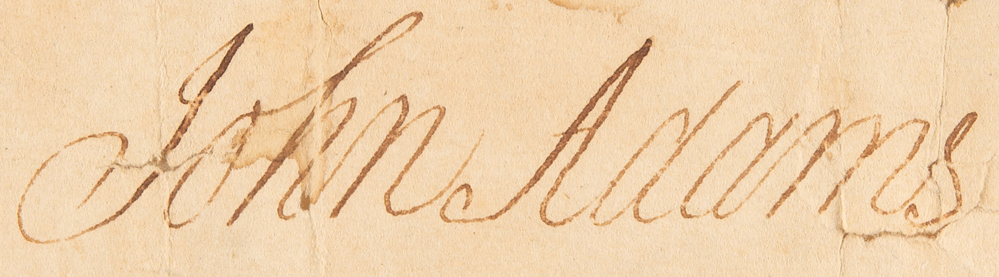John Adams Signature as President (1799) | RR Auction