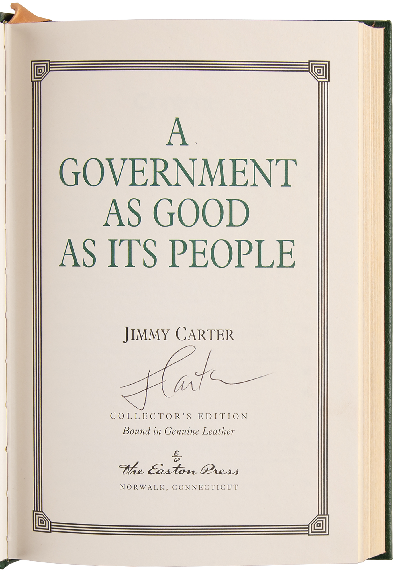 Jimmy Carter (7) Signed Collector's Edition Books from Easton Press