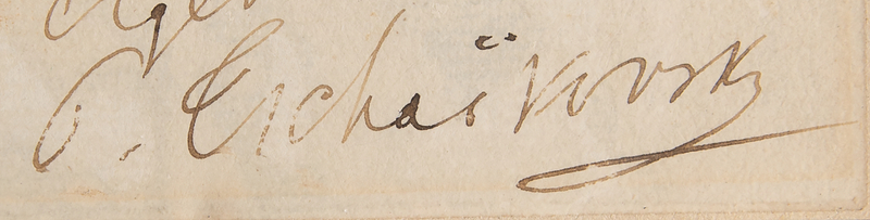 Pyotr Ilyich Tchaikovsky Autograph Letter Signed in Advance of His