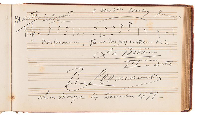 Composers Autograph Album with (100+) Signed Musical Quotations,