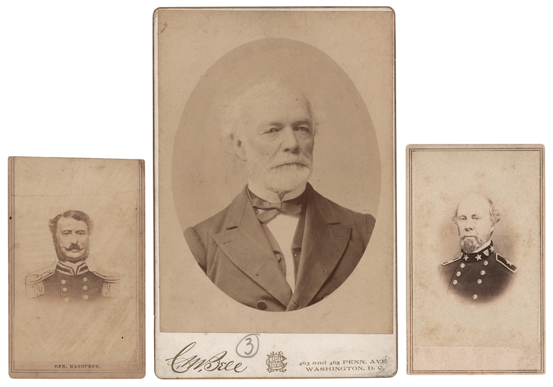 Civil War: Confederate Generals (3) Cabinet Card and Carte-de-Visite