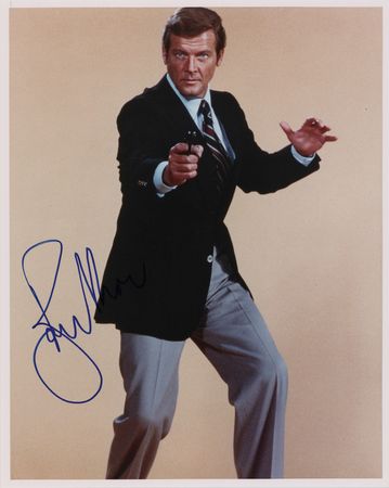 Roger Moore Signed Photograph | RR Auction