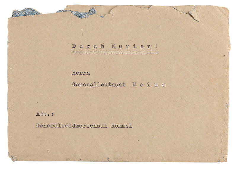 Erwin Rommel World War II-Dated Typed Letter Signed, Enclosing a