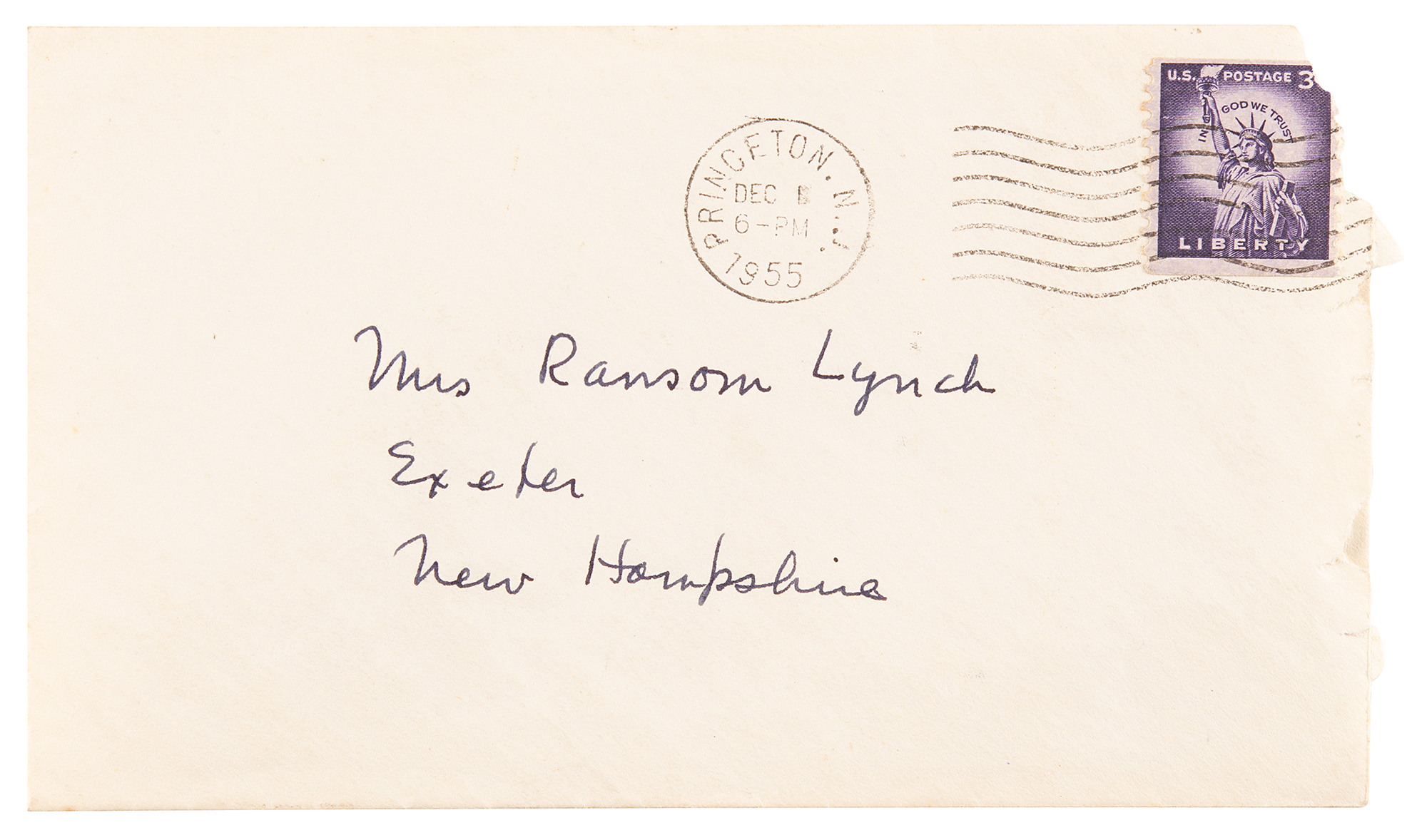 Robert Oppenheimer Autograph Letter Signed After His Visiting