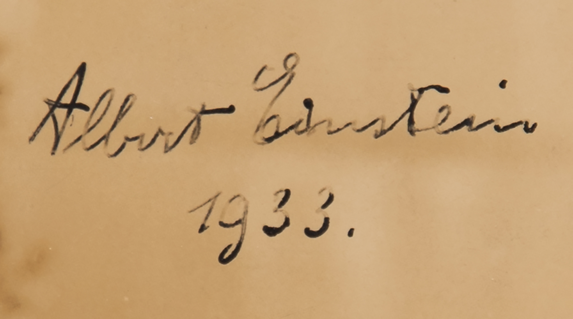 Albert Einstein Signed 'Type I' Photograph, Pictured During His First