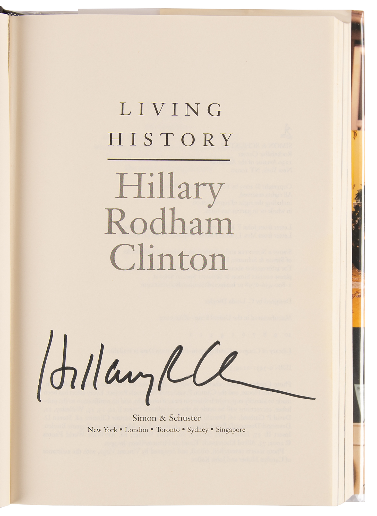 Bill and Hillary Clinton (2) Signed Books | RR Auction