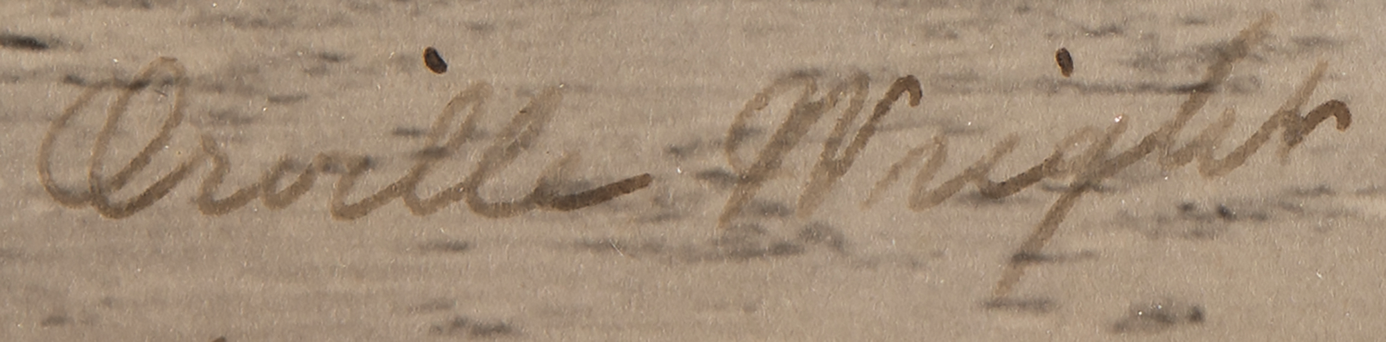 Orville Wright Signed ‘First Flight’ Photograph Presented