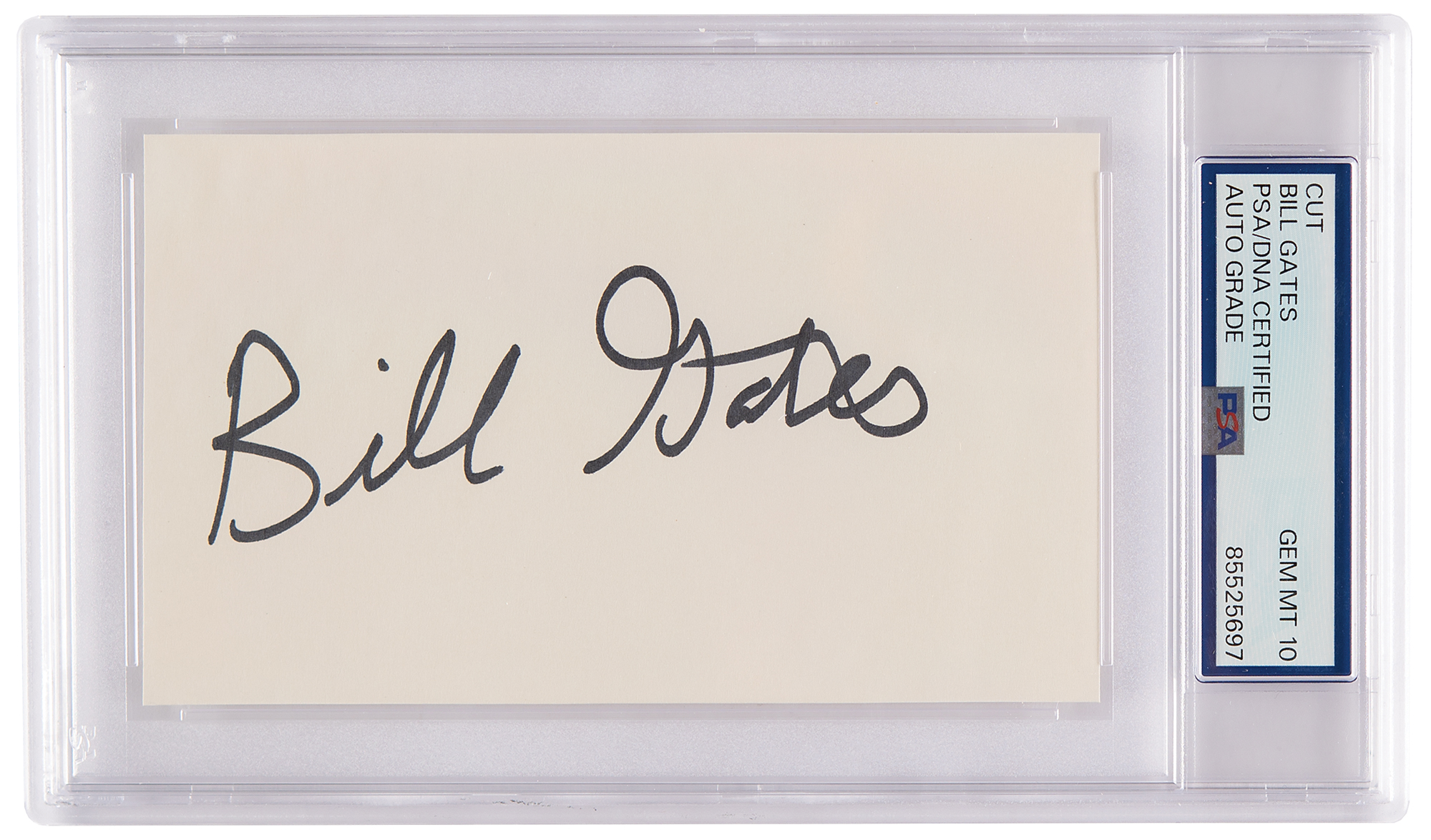 Bill Gates Signature - PSA GEM MINT 10 | RR Auction