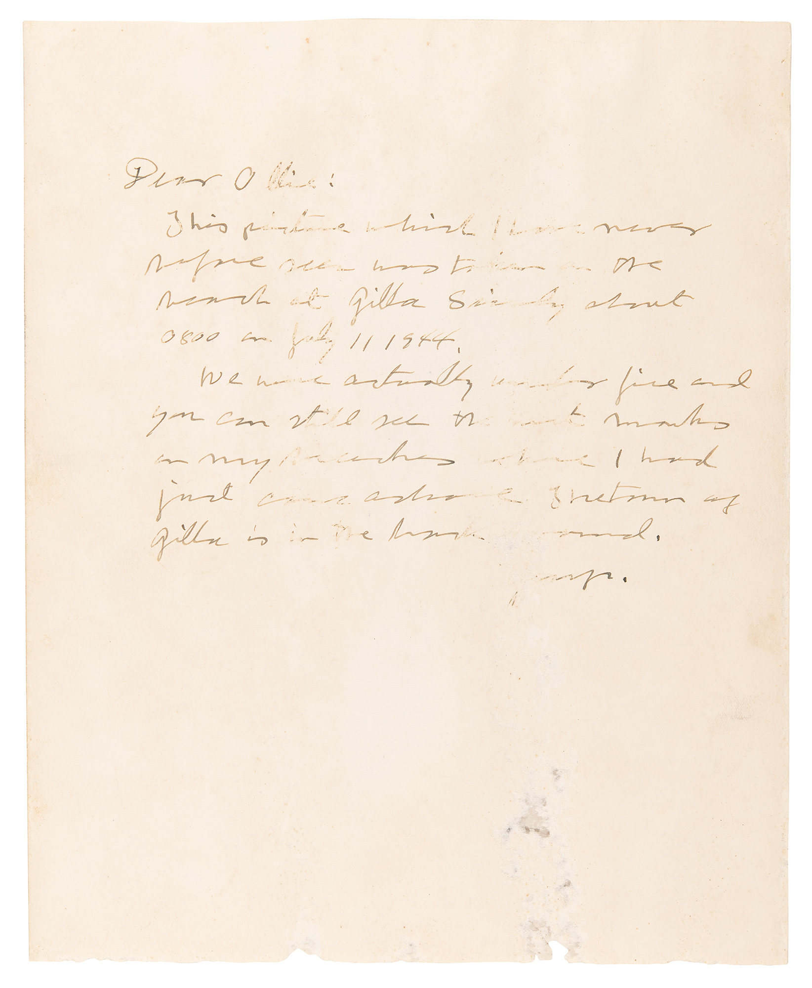 George S. Patton Signed Photograph: The Only One Known of the General