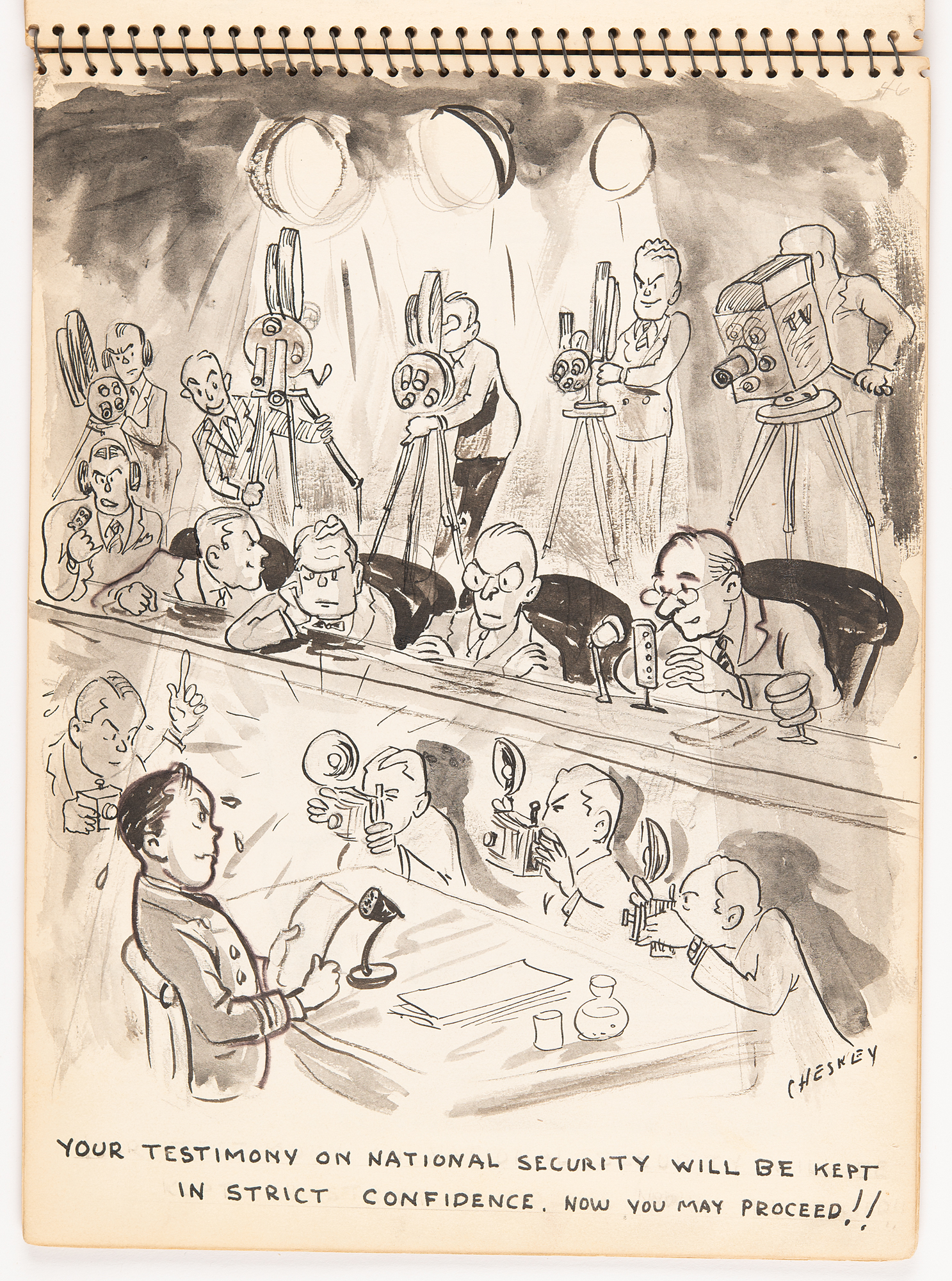 Earle D. Chesney Sketchbook - 35 Original Drawings by the Navy