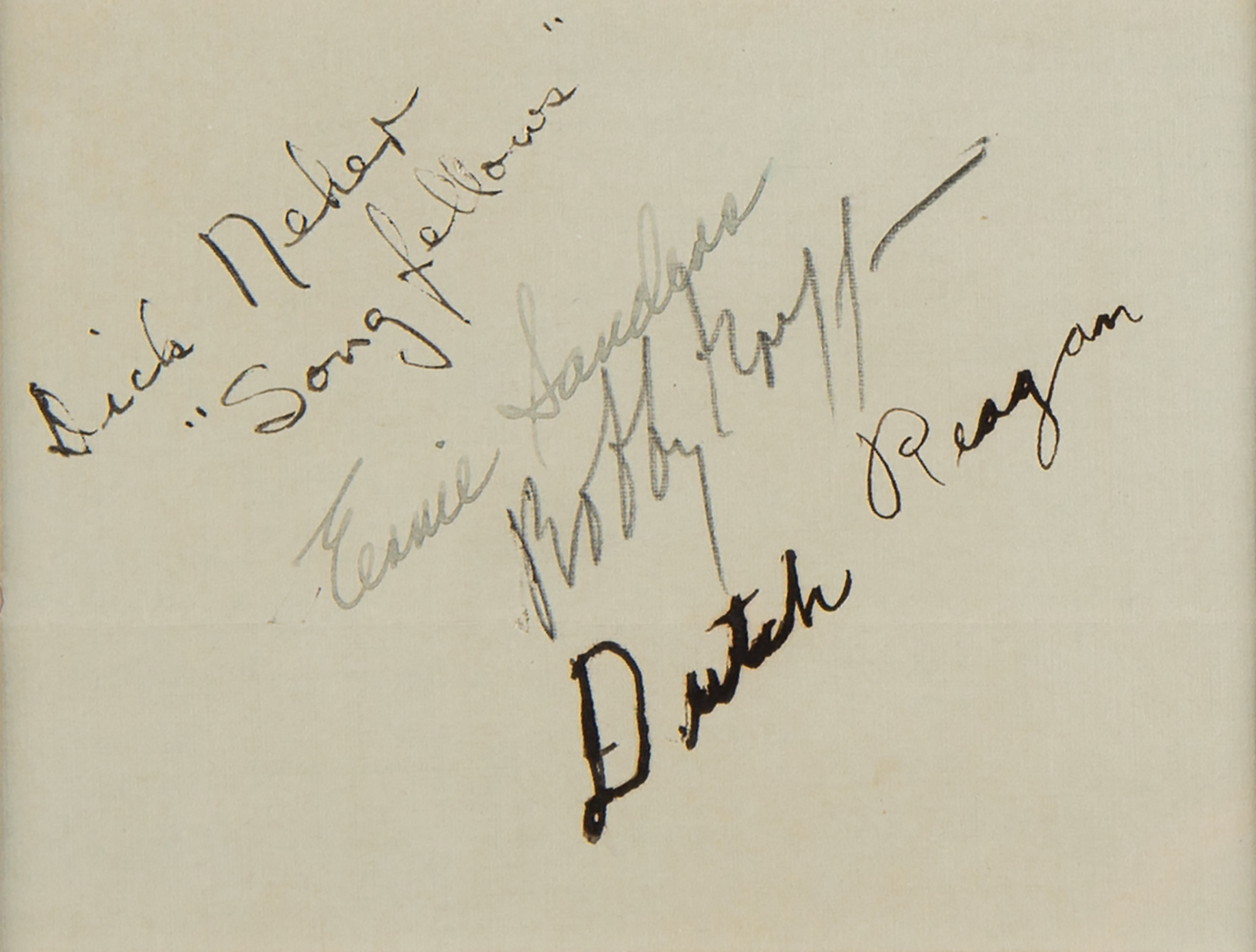 Ronald Reagan Early Signature as "Dutch Reagan" (1932) | RR