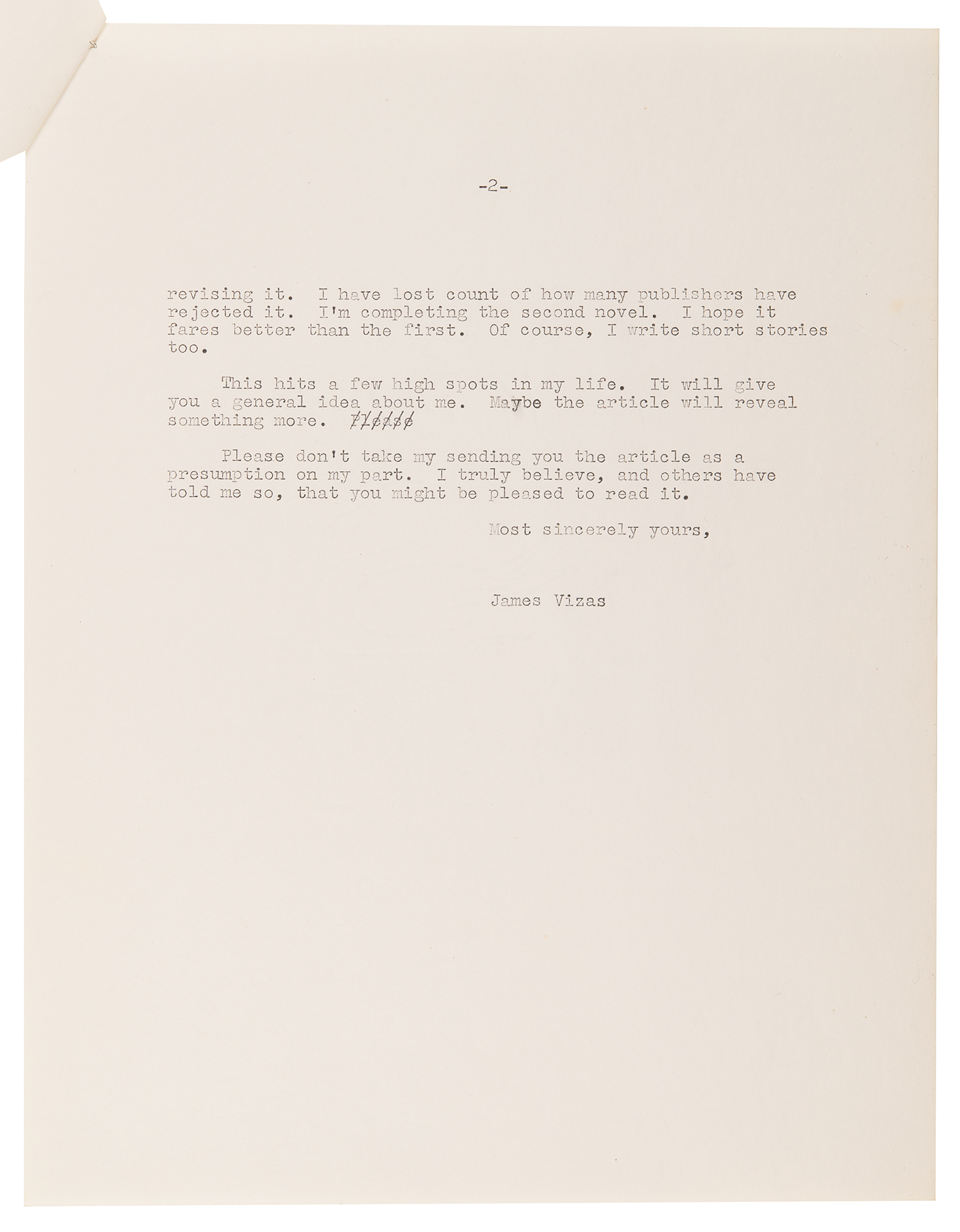 Ernest Hemingway Autograph Letter Signed on His Critics, the Toil of